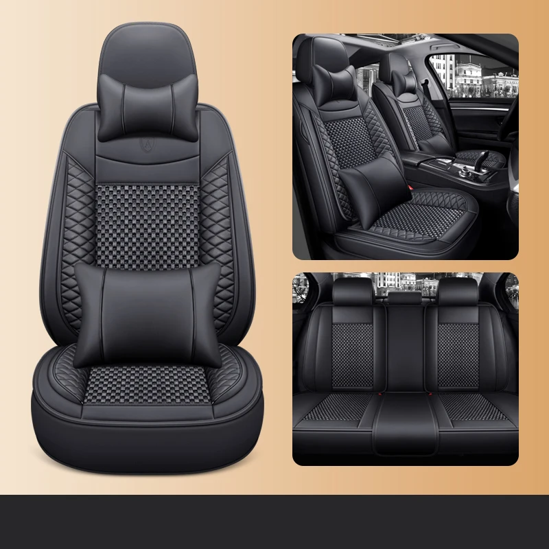Прочные универсальные чехлы на автомобильные сиденья из искусственной кожи для Haval Jolion F7X ...