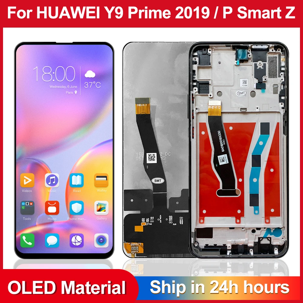 AMOLED для Huawei Y9 Prime 2019 STK-L21 L22 LX3 Дисплей с цифровым ...