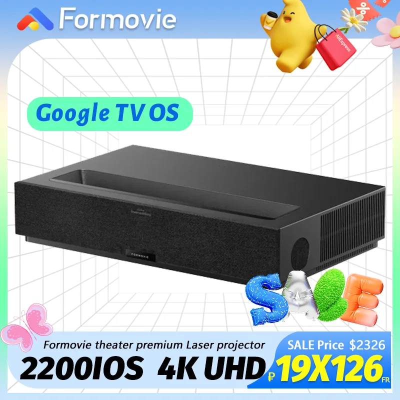 Лазерный проектор Formovie Cinema Edge 4K UHD UST TV 2100 IOS люмен 2 ...
