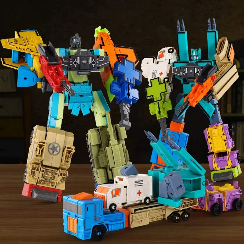 Number Robots Transforming Action Figure Toy for Montessori Teaching ...