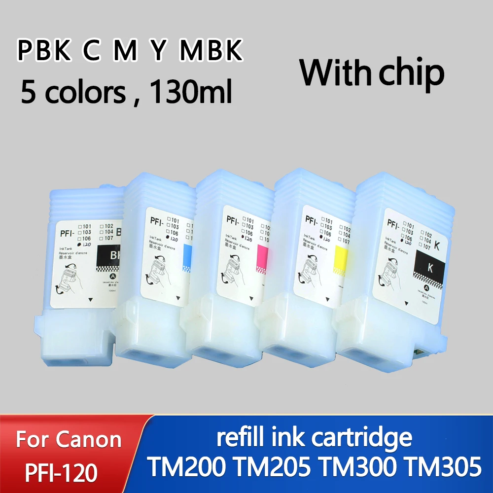 5 шт./партия, картриджи для принтера Canon TM200 TM205 TM300 TM305 ...