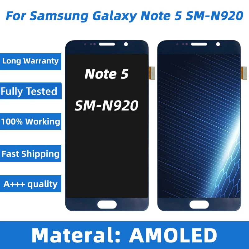 AMOLED ЖК-экран с записью для Samsung Galaxy Note 5 Note 5 n9200 sm ...