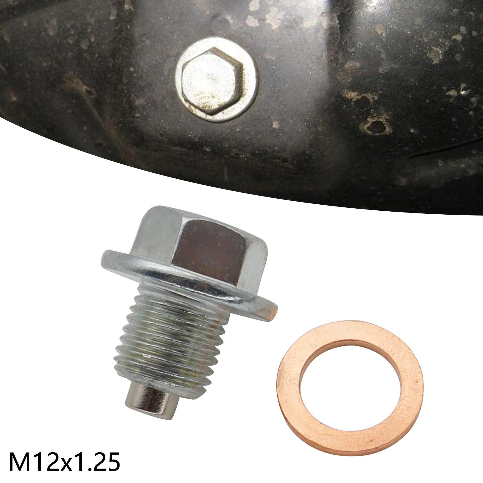 Магнитная дренажная масляная пробка сливная гайка для Sump M12 * 1,25 ...