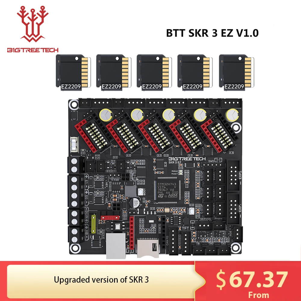 BIGTREETECH SKR 3 EZ V1.0 плата для 3D принтера | AliExpress