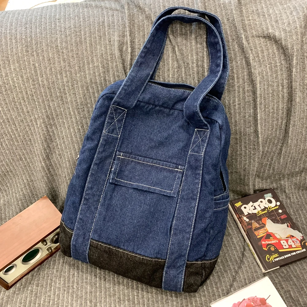 Джинсовый рюкзак с регулируемым ремешком, женский школьный рюкзак ...