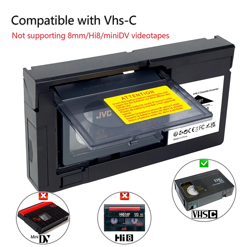 Моторизованный кассетный адаптер VHS-C SVHS 8 мм/MiniDV/Hi8 | AliExpress