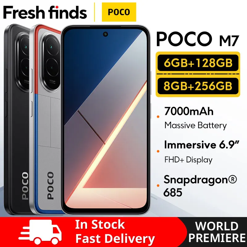 Смартфон Poco M7, 8/256ГБ, global | AliExpress