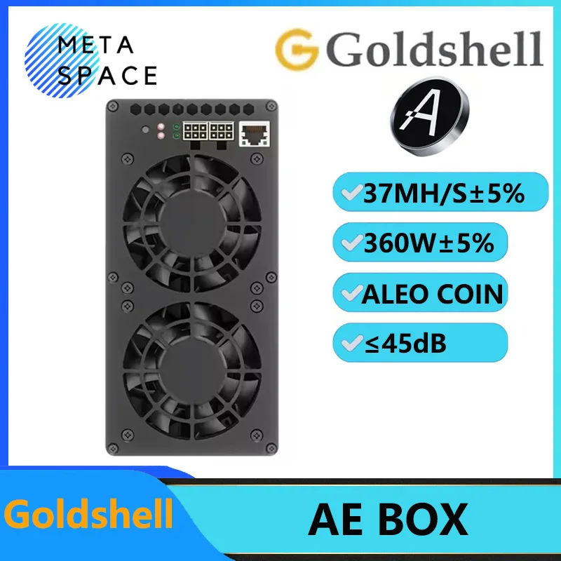 Новый Goldshell AE BOX 37Mh/s 360W Aleo Coin Miner Подходит для ...