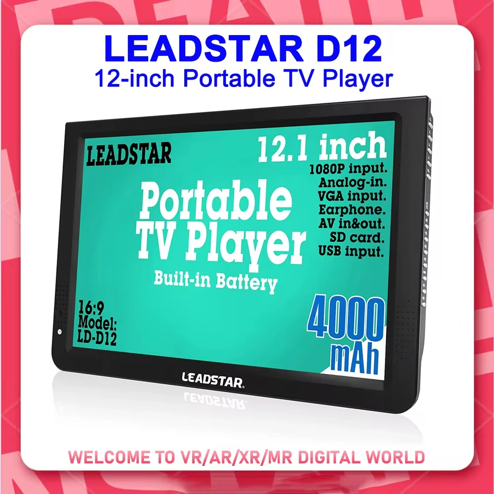 Портативный ТВ-плеер LEADSTAR D12 LD-D12 | AliExpress