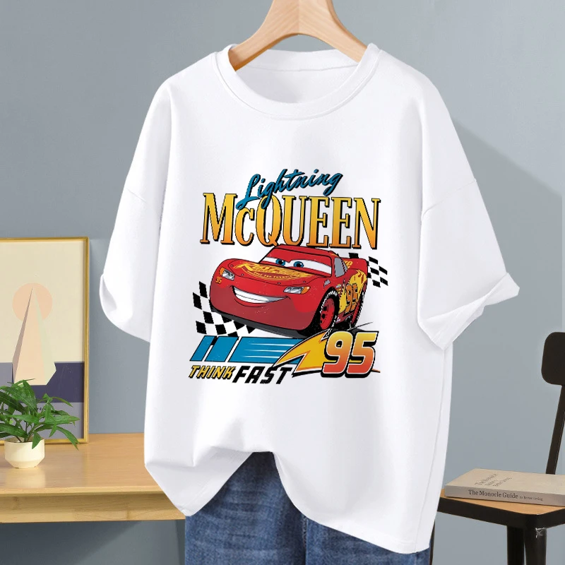 MINISO Футболка Lightning McQueen | AliExpress
