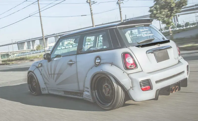 Car-styling For R56 Mini Cooper S LB Style Carbon Fiber Rear Middle ...