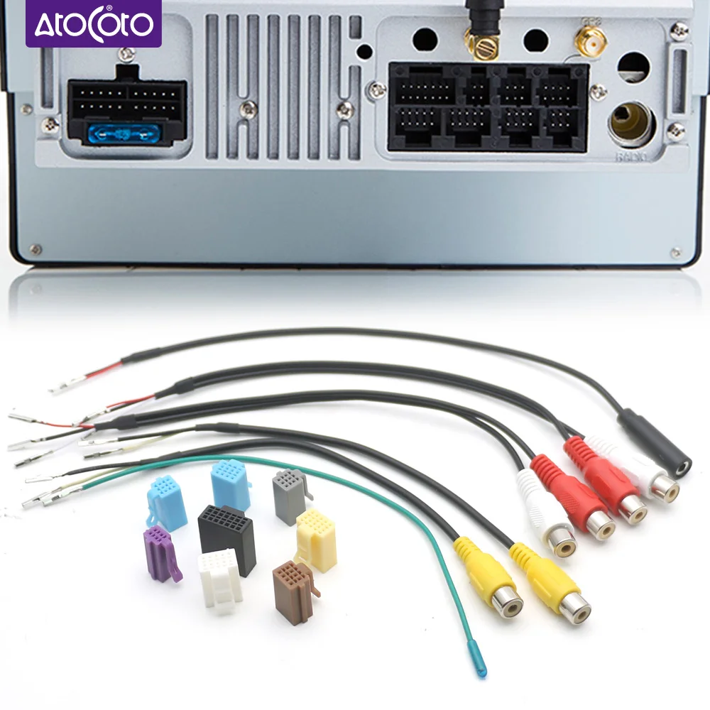 4 6 8 10 14Pin DIY разъем 66P для Android-навигации мультимедийный автомобильный радиоприемник ...