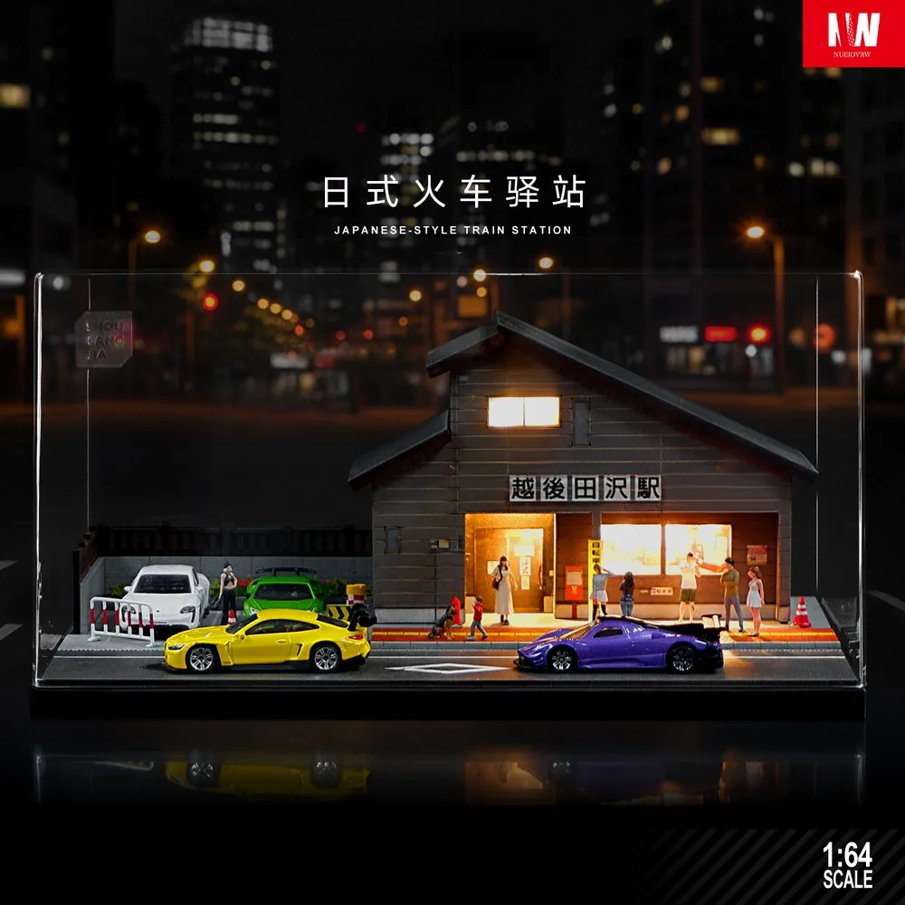 Diorama 1:64 Японская железнодорожная станция с подсветкой | AliExpress