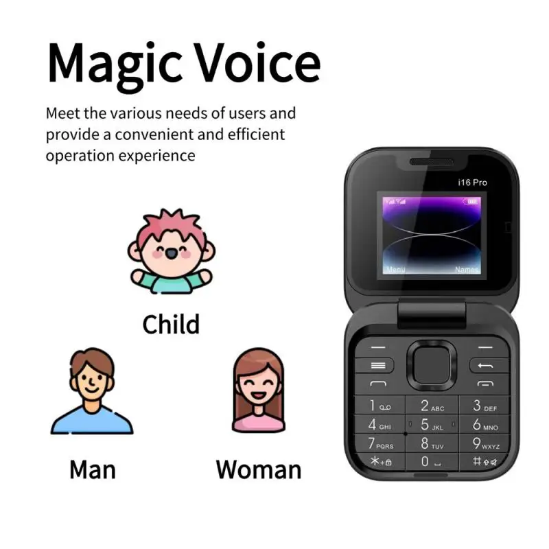 Small Foldable Mobile Phone Auto Call Record Speed Dial Dual SIM Card ...