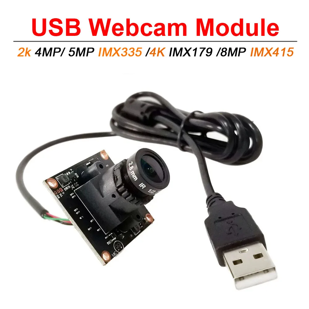 Модуль USB камеры 8 Мп, 30fps IMX415 /4K IMX179 / 5 Мп IMX335 / 2K F5253 сенсор | AliExpress