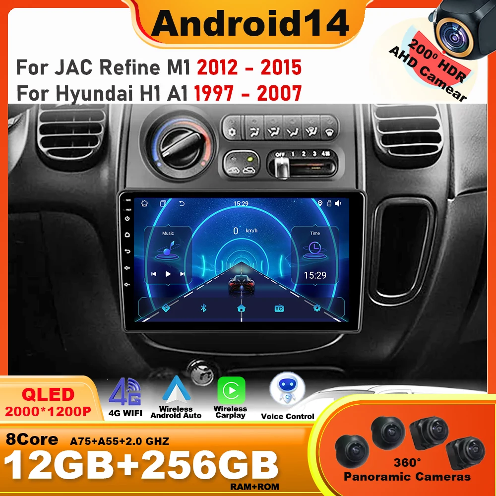 Автомобильный радиоприемник Android14 для JAC Refine M1 2012-2015, для ...