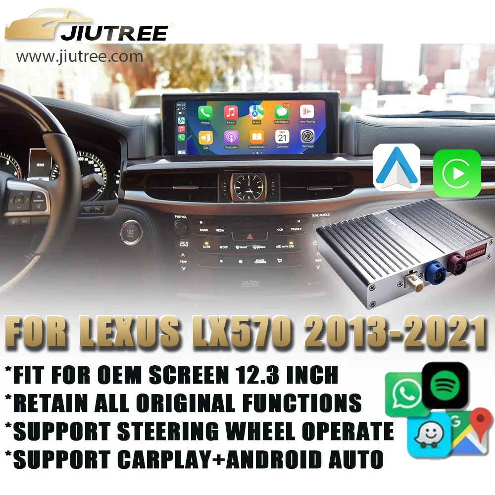 Система Linux для Lexus LX570 2013-2021 беспроводная Apple CarPlay ...