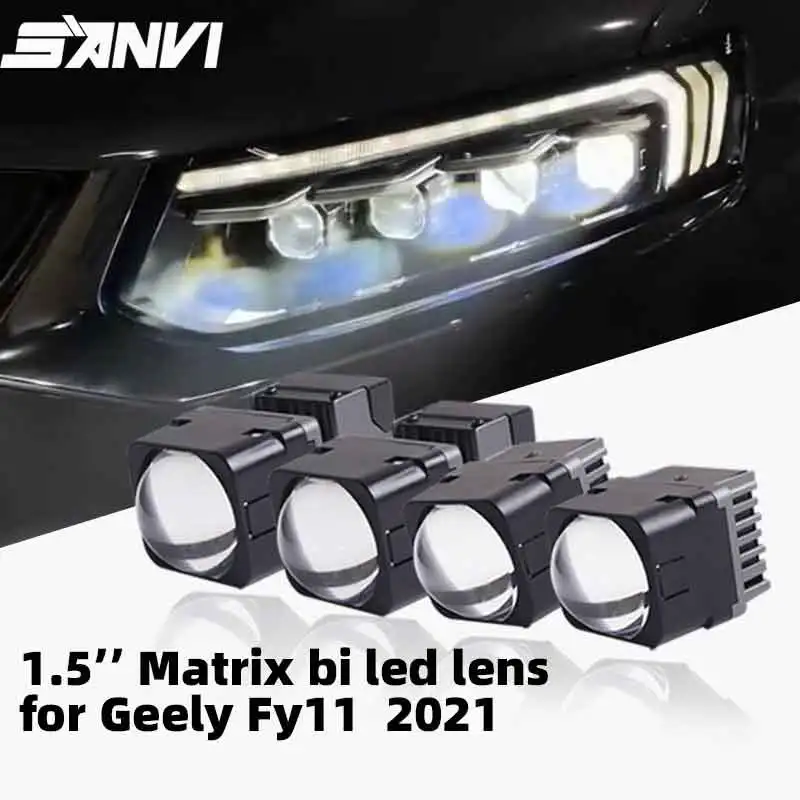 SANVI 1,5 ''Matrix Mini Bi светодиодный Lense Автомобильные фары с профессиональной рамой для ...