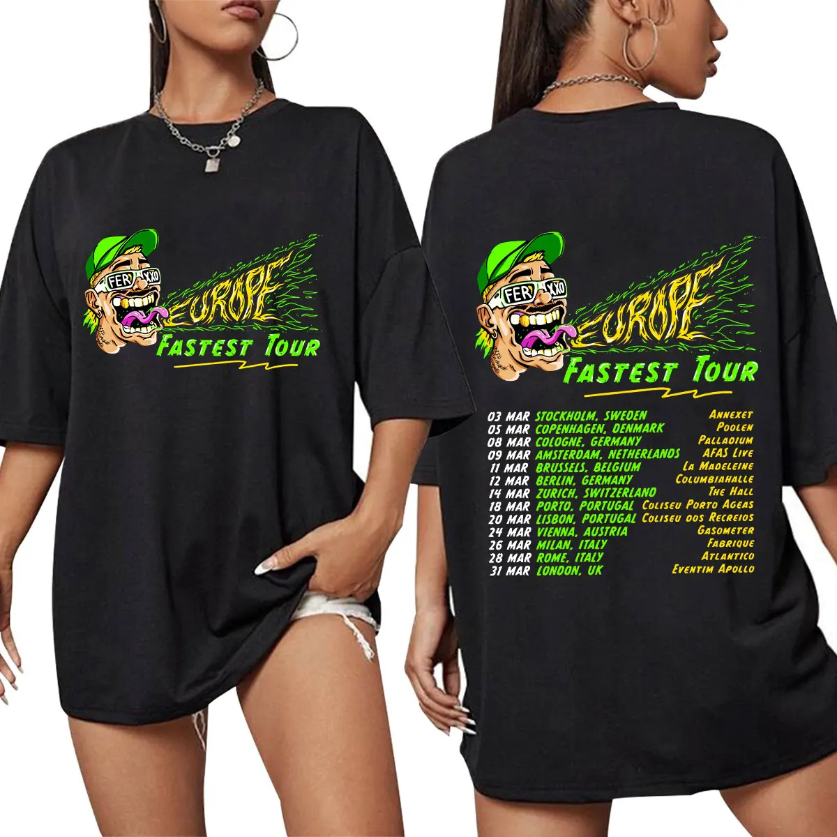 Rapper Feid Ferxxo 2025 Tour Concert T Shirts Men Women Clothing Hip ...