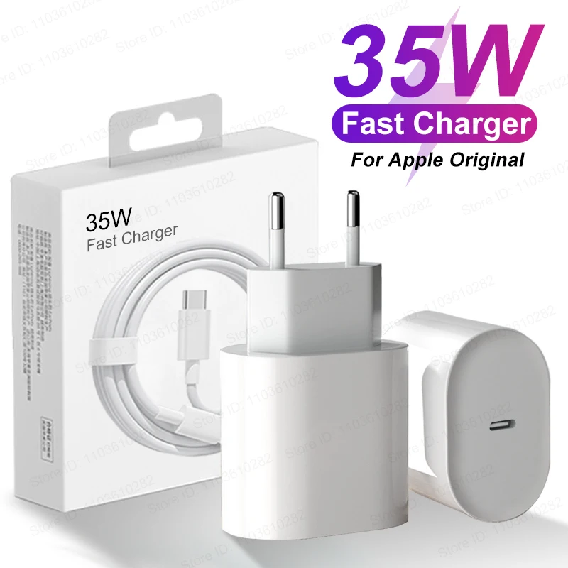 For Apple Original 35W Fast Charger For iPhone 14 13 12 11 Pro Max USB ...