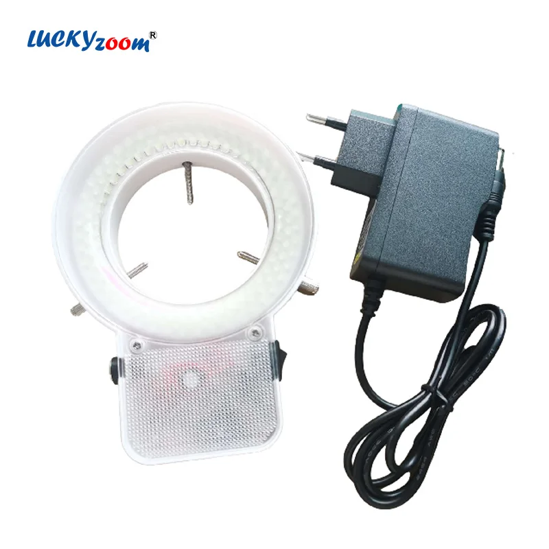 Adjustable 6500K 144 LED Ring Light for Binocular Trinocular Microscope ...