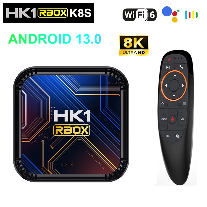 CIDOO Smart TV Box HK1 RBOX K8S Android 13 4ГБ 64ГБ | AliExpress