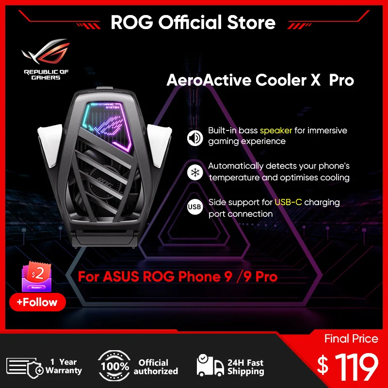 Охлаждающий вентилятор ASUS ROG X Pro Охлаждающий вентилятор для ...