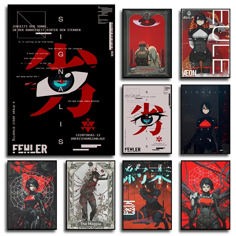 Печать на холсте Signalis Survival Horror | AliExpress