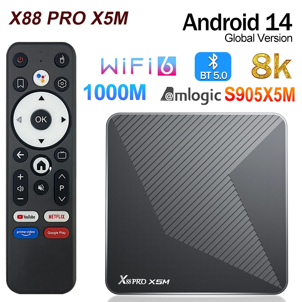 WUDUNG X88 PRO X5M Android 14 ТВ-приставка 4/64 ГБ | AliExpress