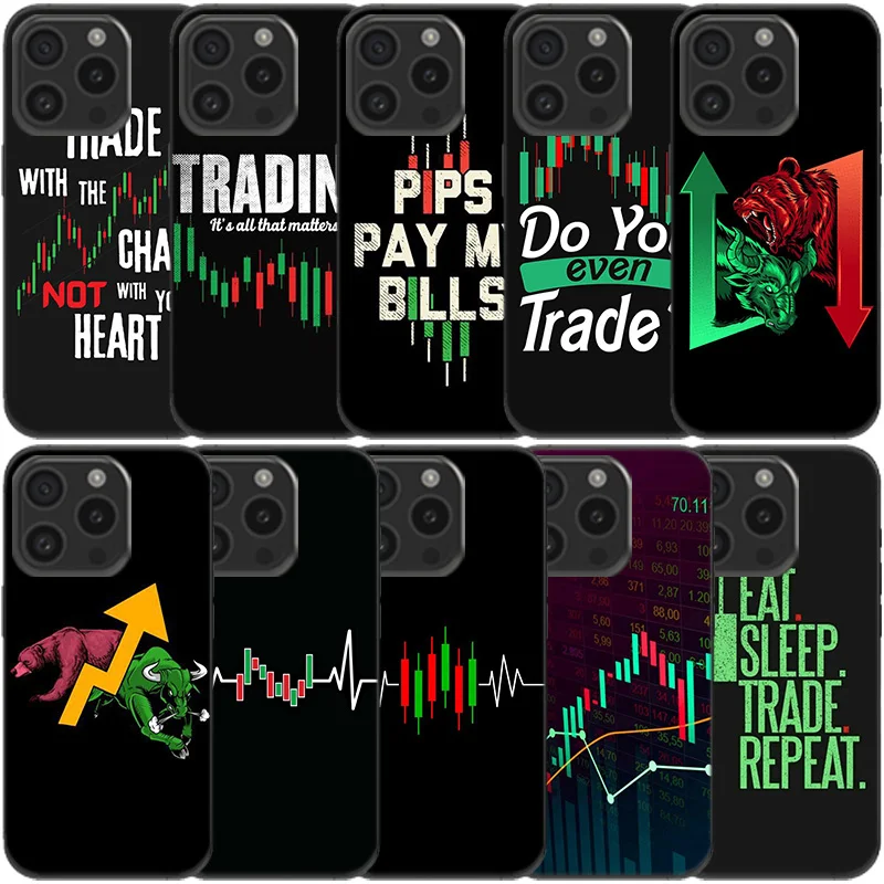 Day Trader Trader Trading Clear Phone Case For Apple iPhone 12 13 Mini ...