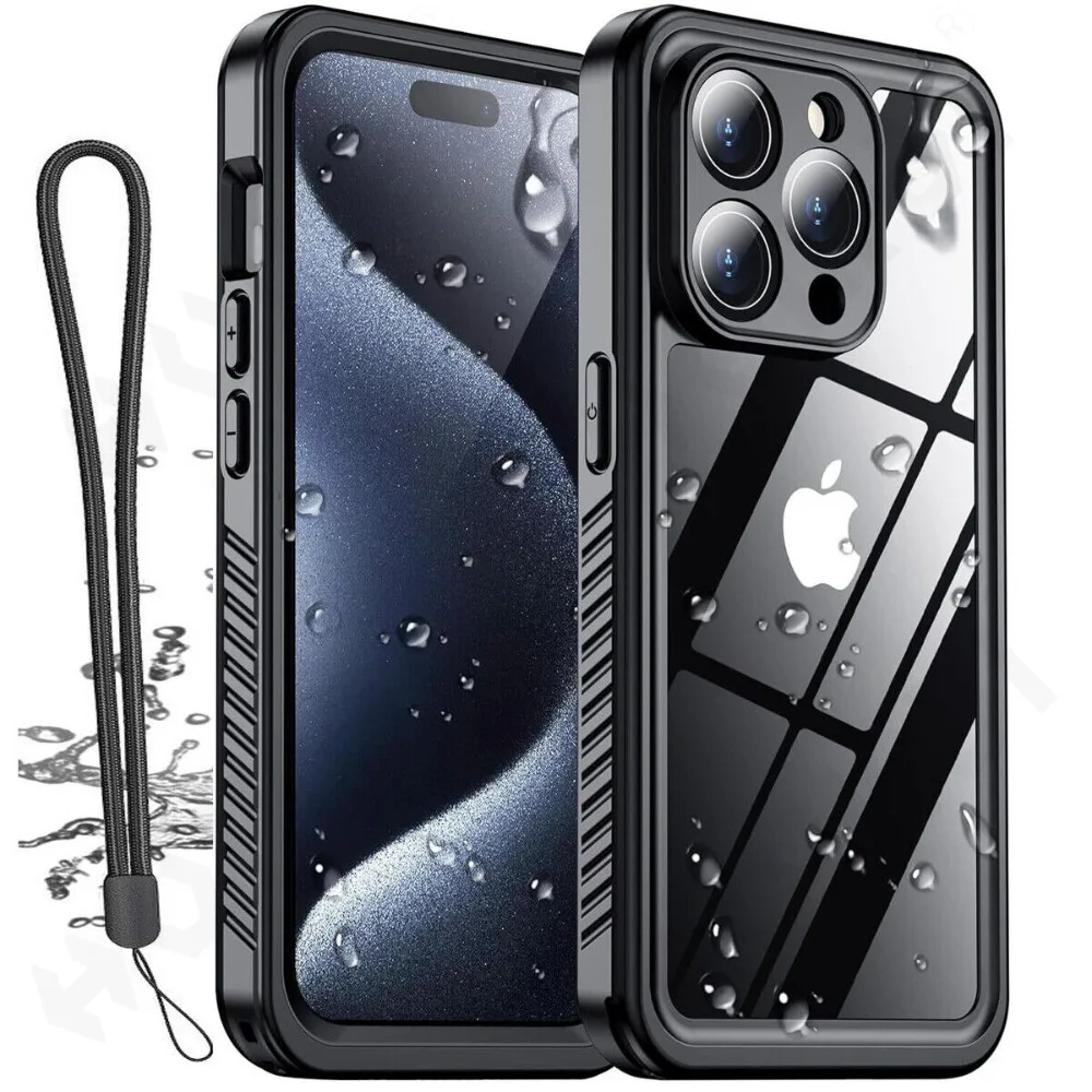 Водонепроницаемый Чехол IP68 для iPhone 16 15 14 13 12 11 Pro Max XR XS ...