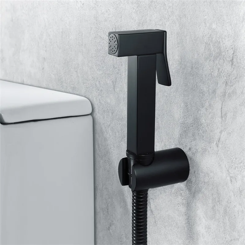 Brass Matte Black Bidets Bathroom Hand Shower Bidet Toilet Sprayer ...