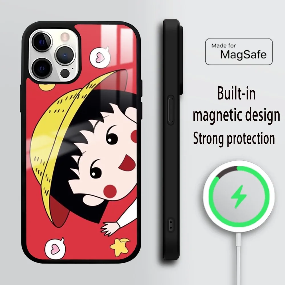 Чехол для телефона Catoon C-Chibi M-Maruko-Chan для iPhone 16, 15, 14 ...