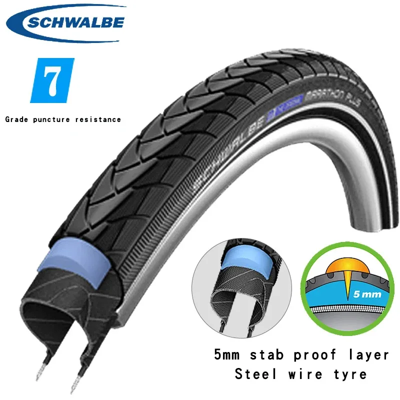 Schwalbe Marathon Plus 700C стальная шина | AliExpress