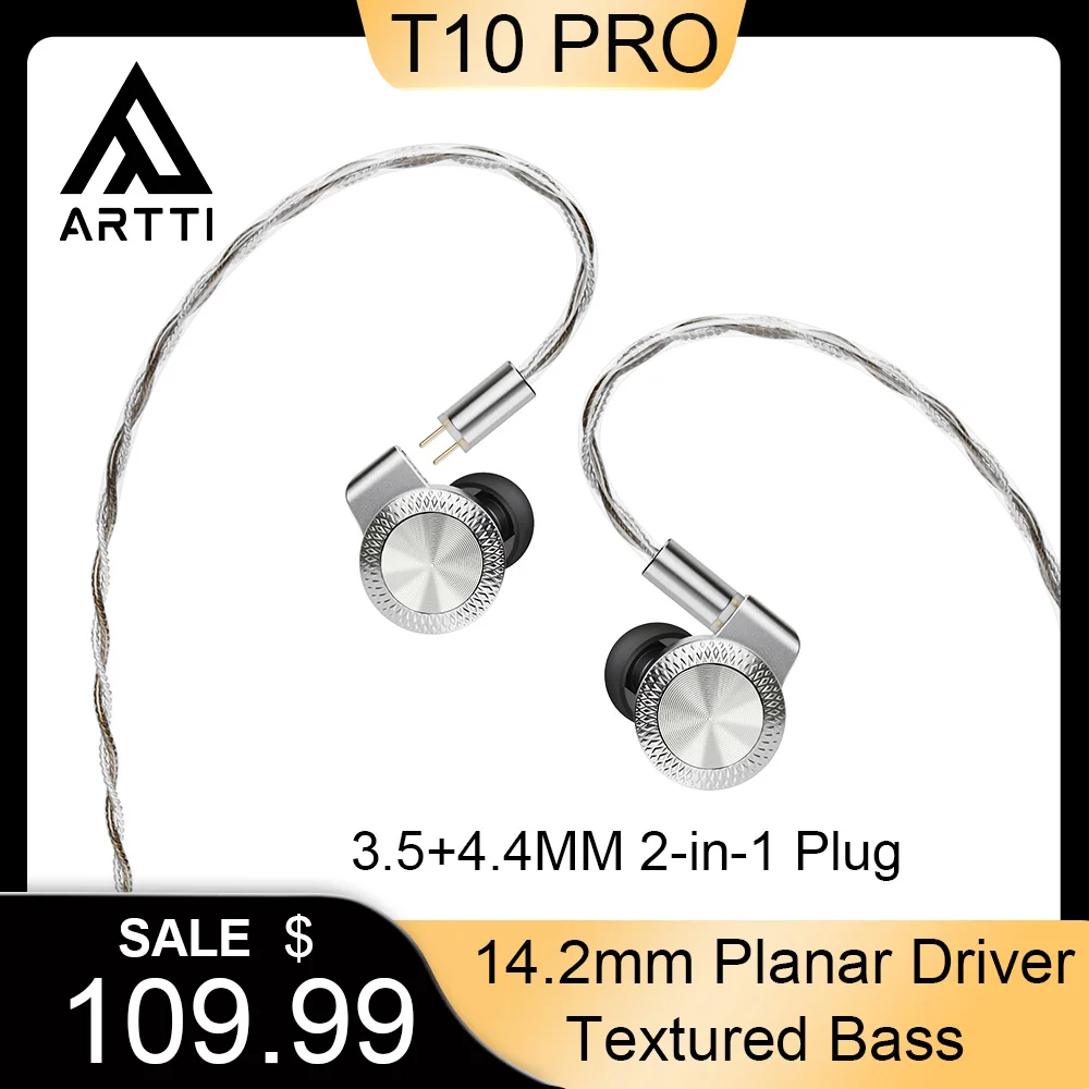 ARTTI Новые Hi-Fi наушники-вкладыши T10 PRO, проводные мониторы IEM ...