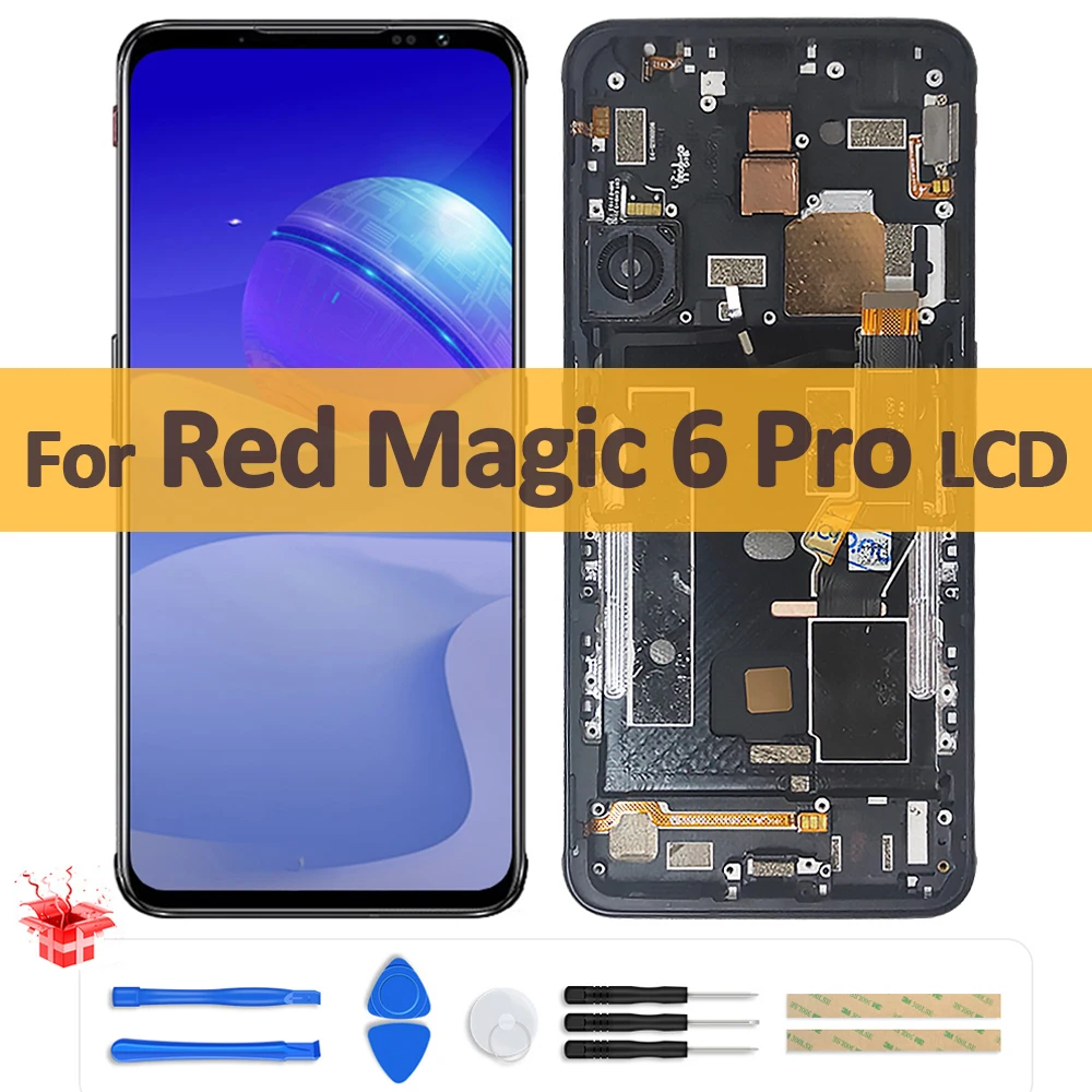 6,8 "Оригинальный ЖК-дисплей для ZTE nubia Red Magic 6 Pro 6pro NX669J ...