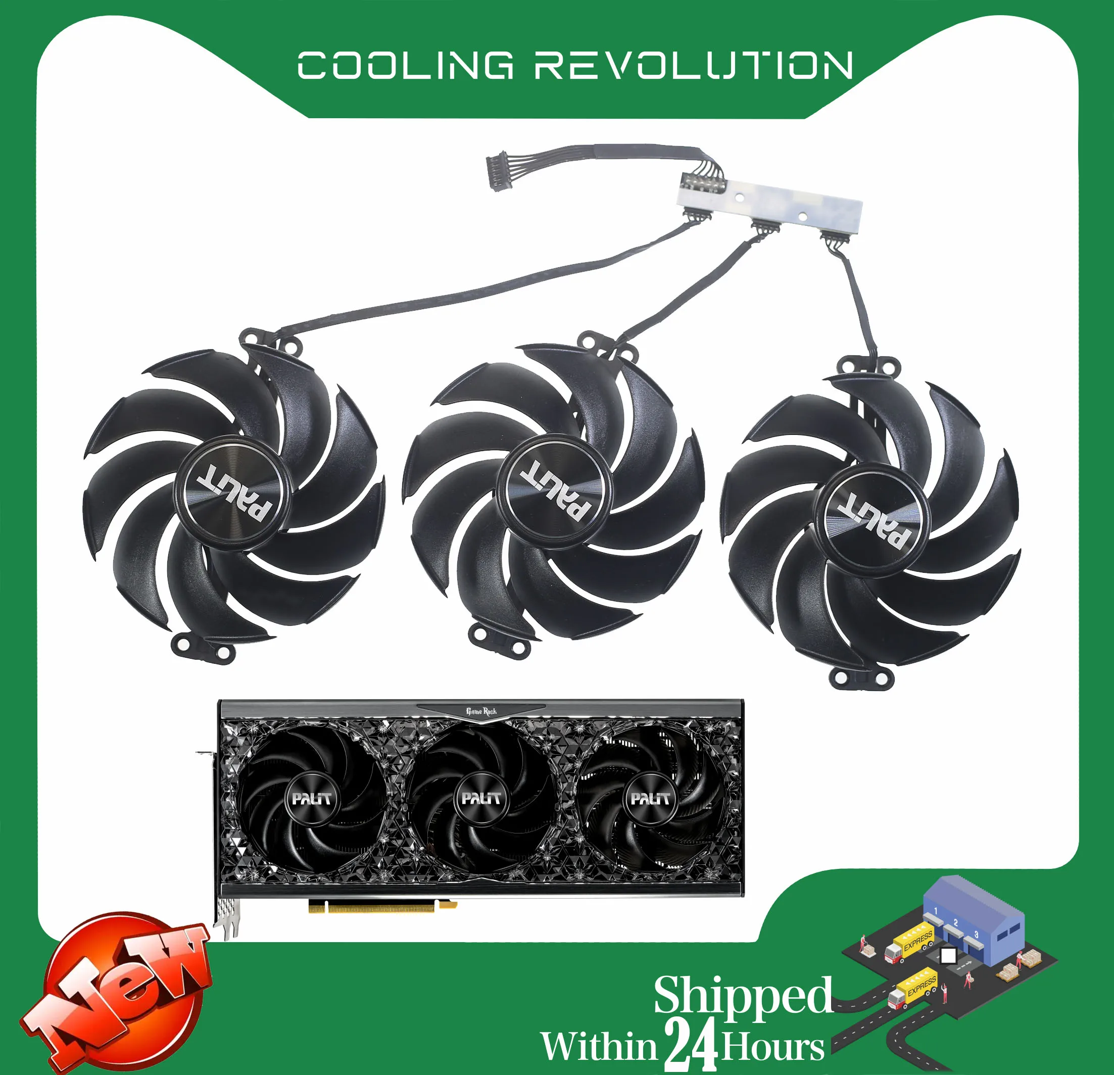 Вентилятор для видеокарты Palit GeForce RTX 4090 4080 4070 Ti | AliExpress