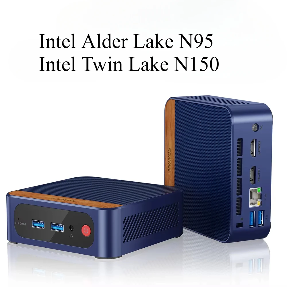SZBOX N1 Intel Alder Lake N95 Twin Lake N150 DDR4 3200 МГц 16 ГБ 512 ГБ PCie3.0 NVME SSD Win11 ...