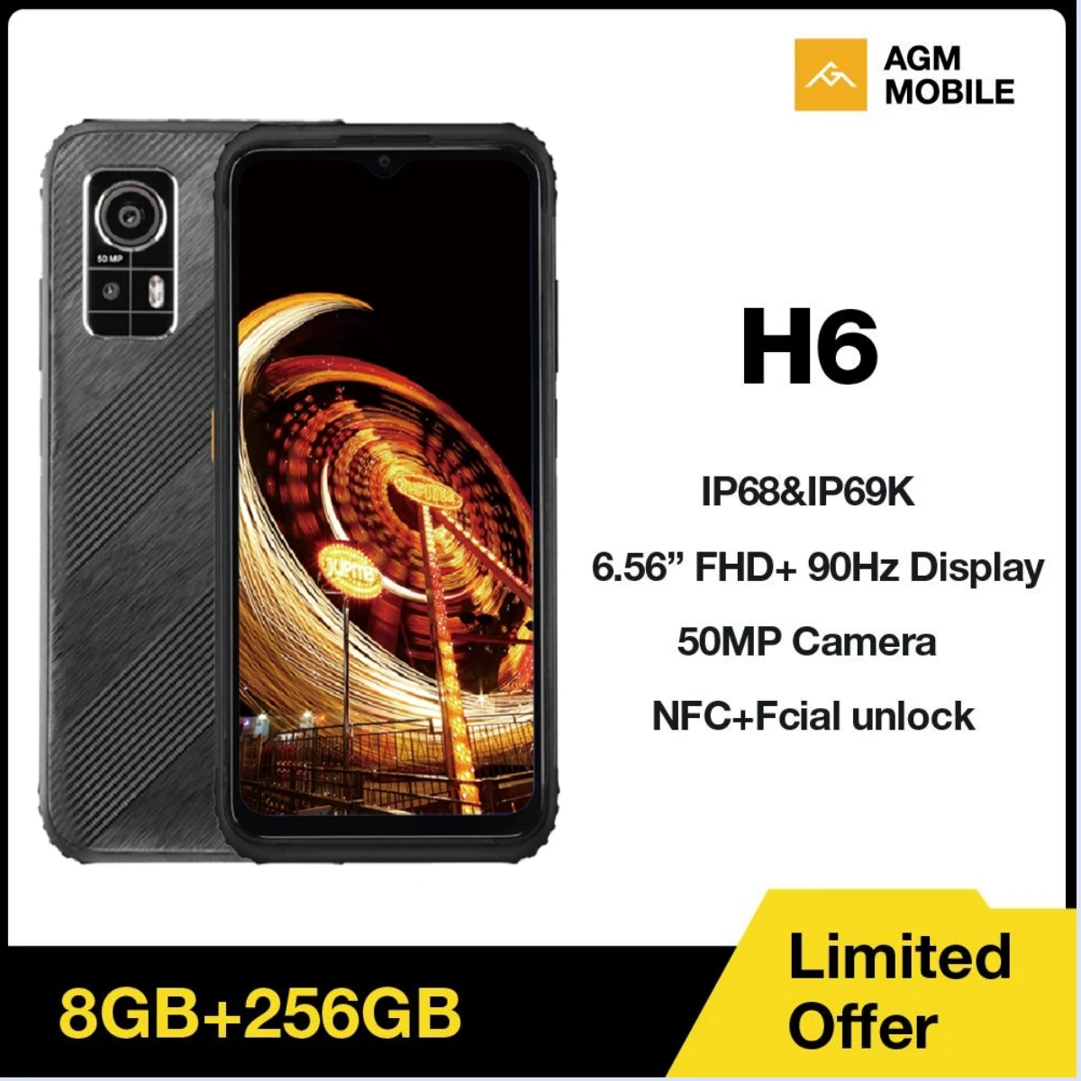 Смартфон AGM H6, 8/256ГБ, global | AliExpress