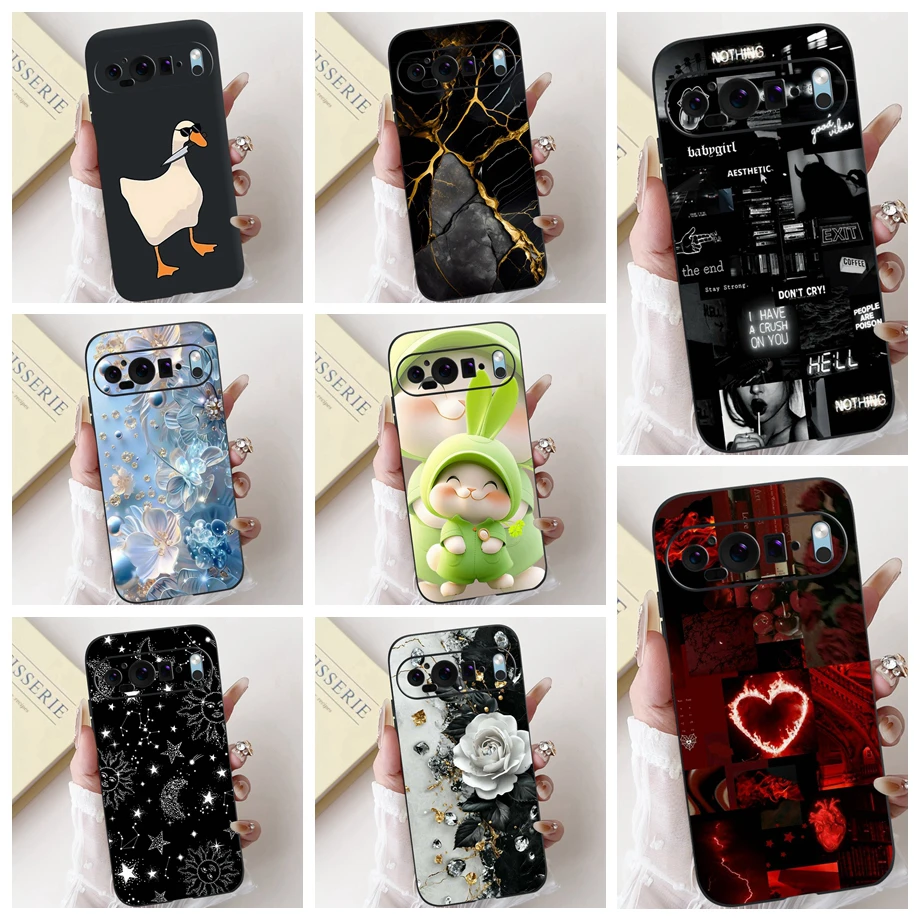 Силиконовый эстетический чехол с бабочкой и цветком для Google Pixel 9 ...