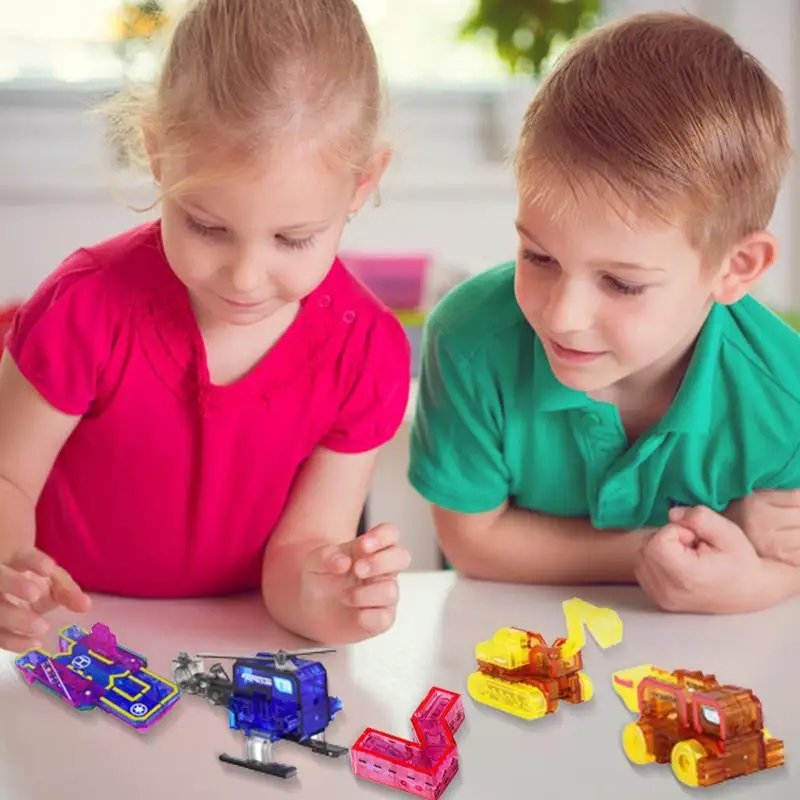Number Bots Assemble Building Block Action Figure Car Model Toy ...
