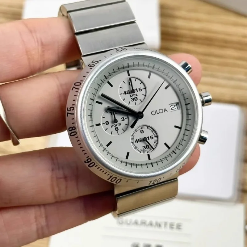 CILOA мужские кварцевые часы из нержавеющей стали | AliExpress