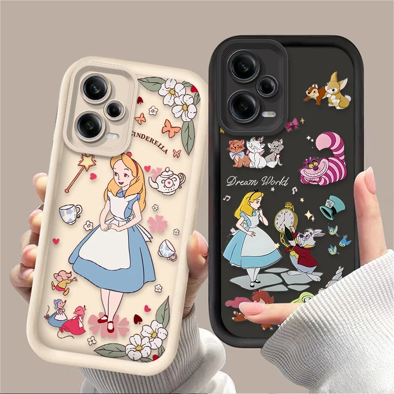 Disney Alice in Wonderland Case for Xiaomi Redmi Note 13 12 11 Pro Plus 4G 5G 12S 11S 10S 10 9 ...