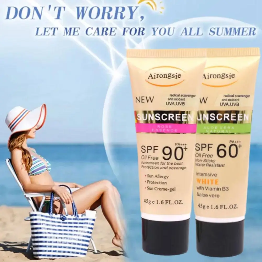 Солнцезащитный крем SPF 90+ безмасляный освежающий увлажняющий ...