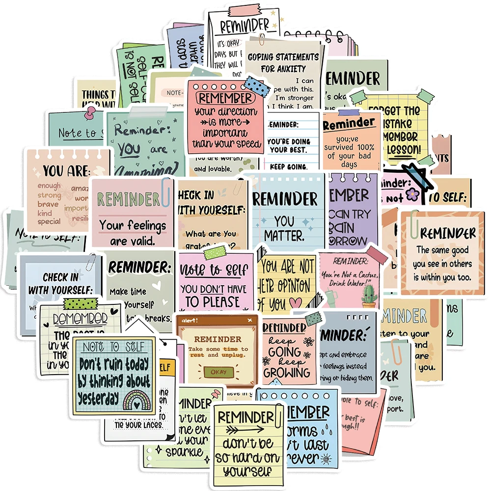 50 шт., водонепроницаемые виниловые наклейки для бутылки с водой ...