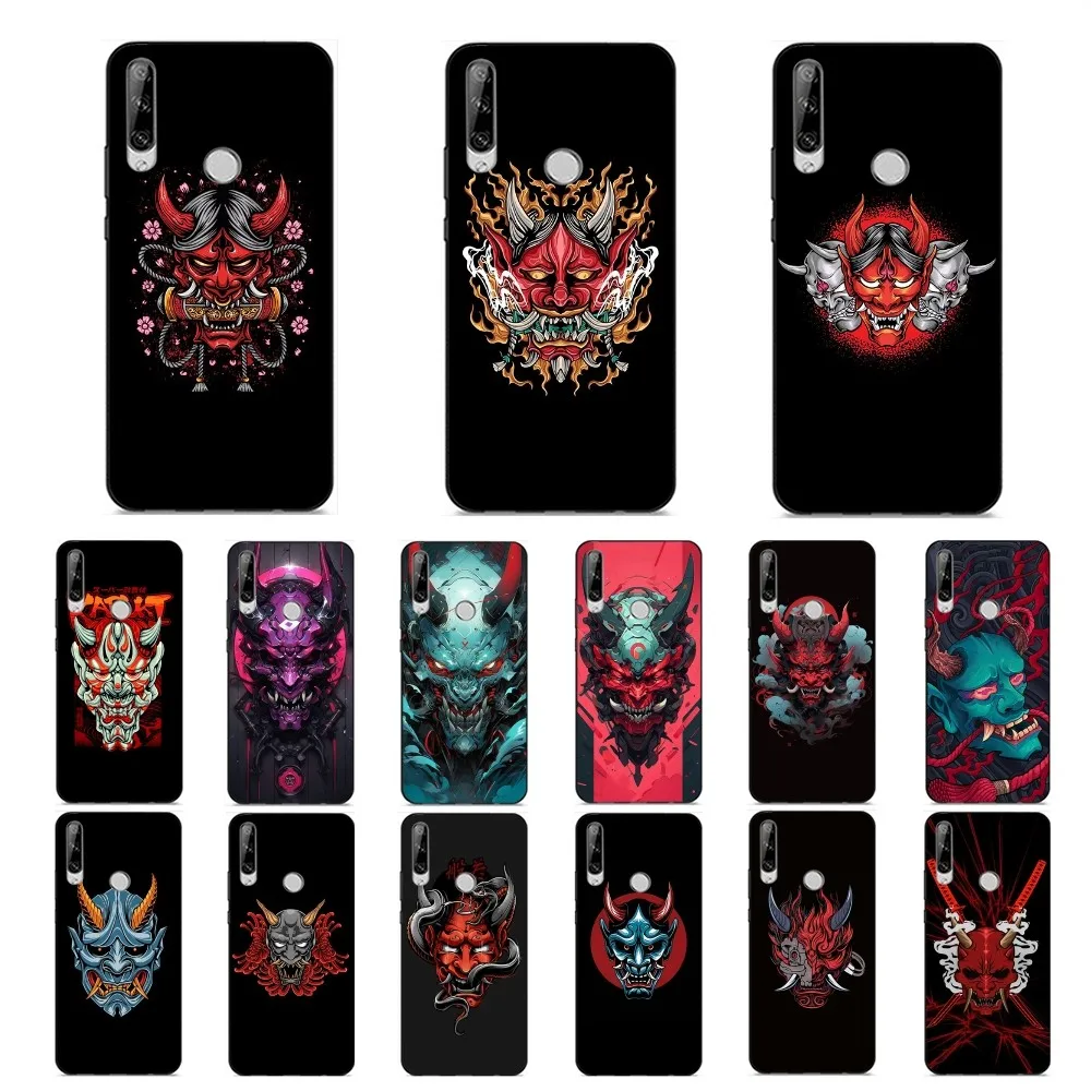 Japanese Oni Hannya Demon Mask Phone Case For Huawei Y9 6 7 5 Prime ...