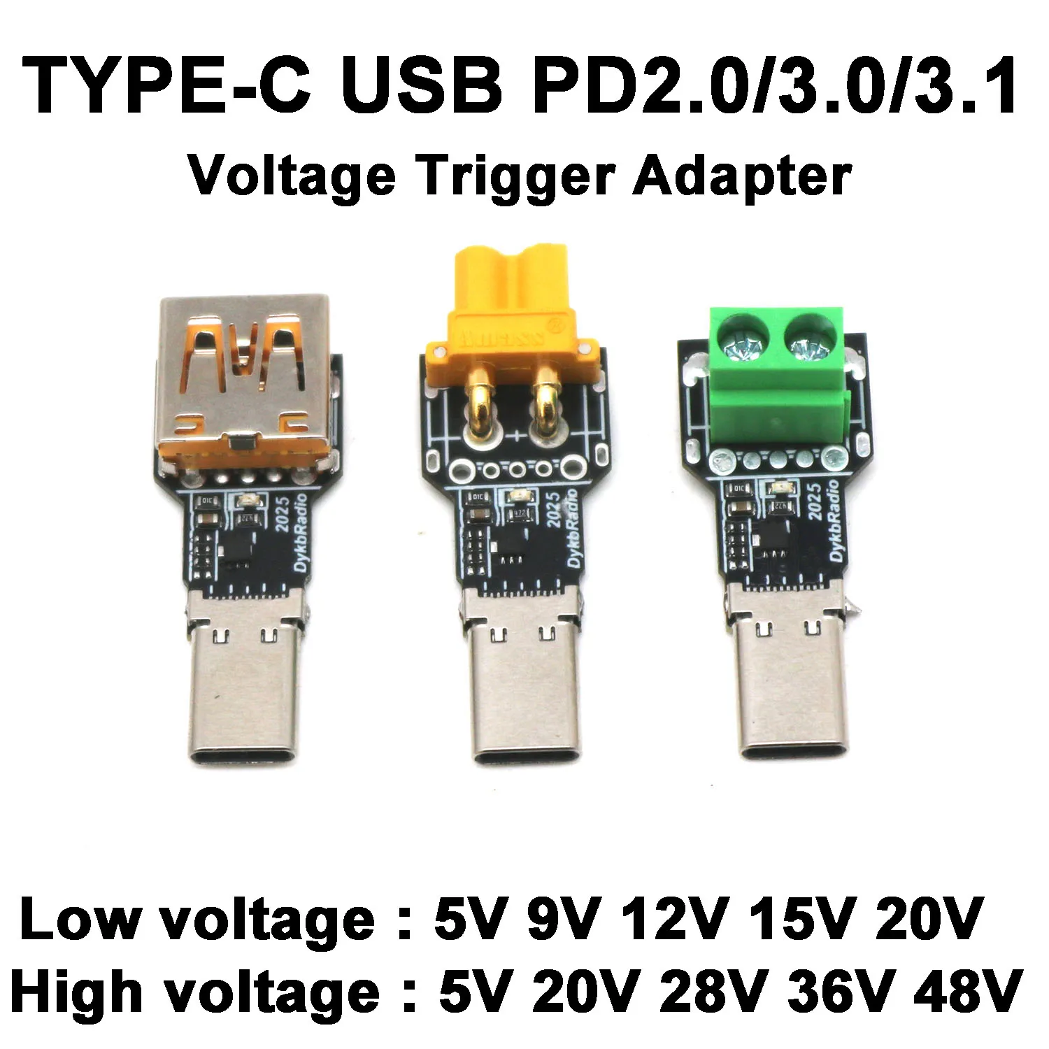 PD3.1 140 Вт 5A TYPE-C USB PD Адаптер триггера напряжения 5 В 9 В 12 В 15 В 20 В 28 В Протокол ...