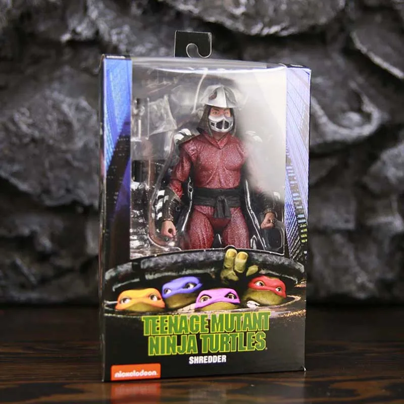 Original Anime NECA Shredder Figurine Teenage Mutant Ninja Turtles TMNT ...