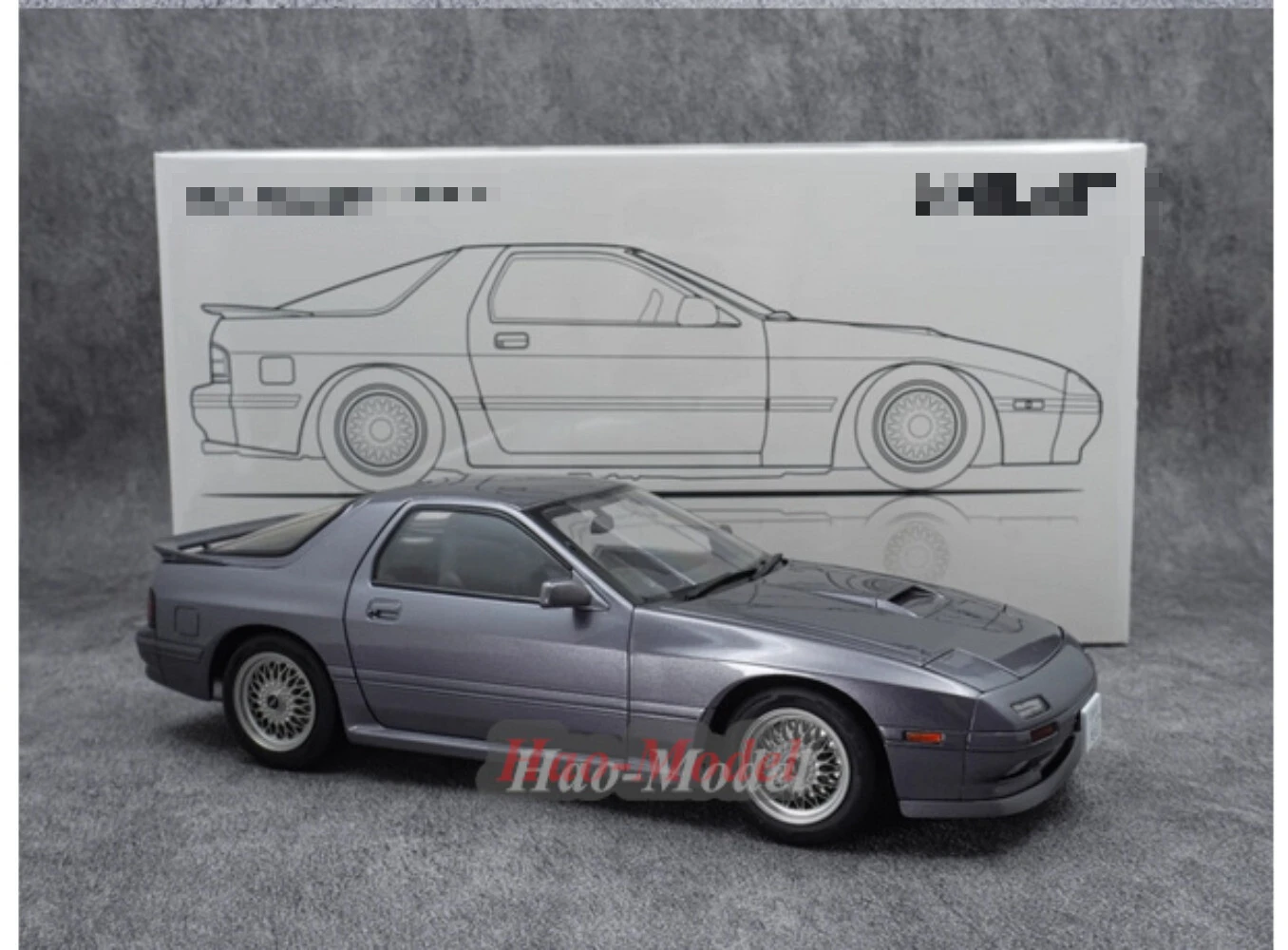 WHELART 1:18 Mazda RX7 FC3S металлическая модель автомобиля серый ...