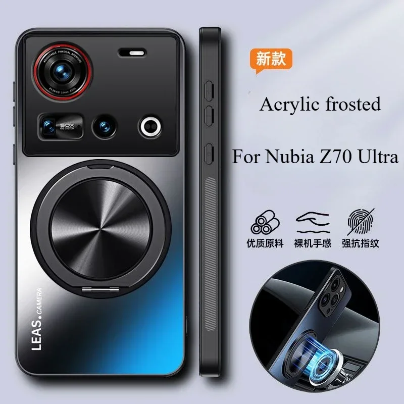 Case For ZTE Nubia Z70 60 Ultra Z60S Pro Luxury Frosted Ring 360 ...